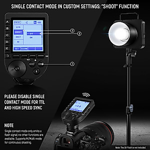NEEWER Upgraded QPRO-C TTL Wireless Flash Trigger Compatible with Canon 1/8000s HSS Large Screen Slanted Design 5 Group 9 Customizable Functions for Q4 Q3 Z2 Z1 Z760 NW760 S101-300W PRO/400W PRO