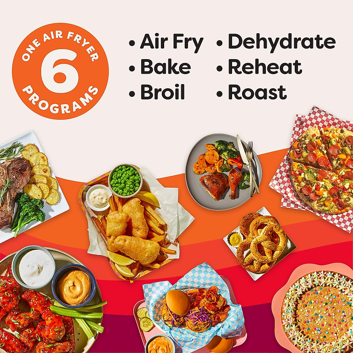 Instant Vortex Plus 6-in-1, 4QT Air Fryer Oven, From the Makers of Instant Pot with Customizable Smart Cooking Programs, Nonstick and Dishwasher-Safe Basket, App With Over 100 Recipes, Stainless Steel