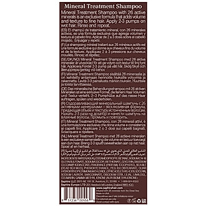 Saphira Mineral Treatment Shampoo for Fine, Thin and Color-Treated Hair, Sulfate-Free, Paraben-Free, Strengthens, Volumizes and Defines Weak and Fragile Hair, 34 Ounce, Original Packaging