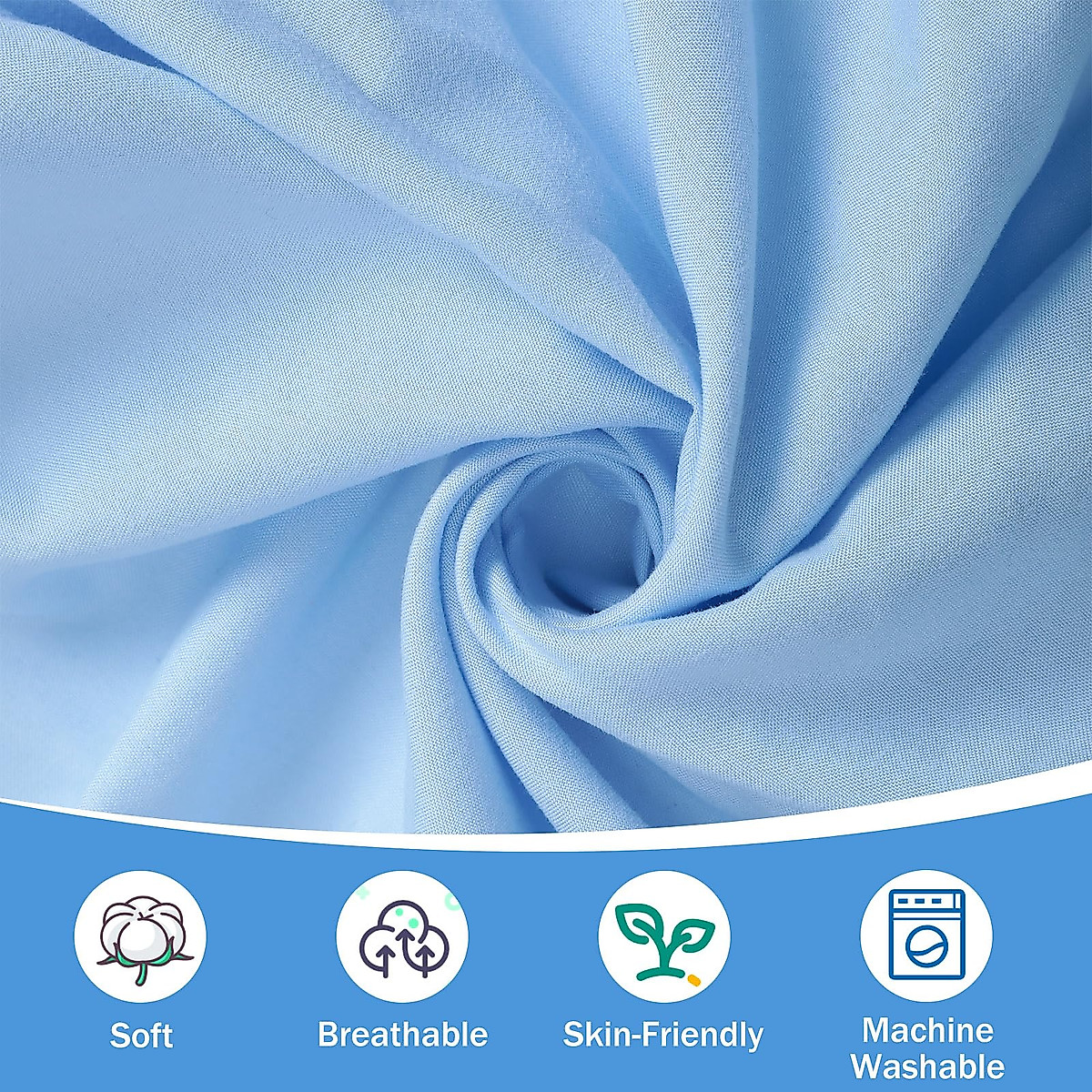 Preboun 10 Pack Bassinet Sheet for Baby Boys Girls Soft Cradle Sheets Microfiber Baby Bassinet Sheets Fit for Most Oval, Hourglass and Rectangular Mattress