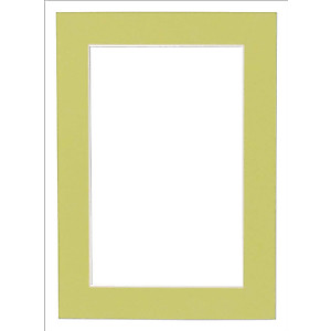 12x18 Mat Bevel Cut for 11x15 Photos - Acid Free Pistachio Green Precut Matboard - For Pictures, Photos, Framing - 4-ply Thickness