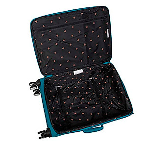 it luggage Duo-Tone 22" Softside Carry-On 8 Wheel Spinner, Peach/Sea Teal