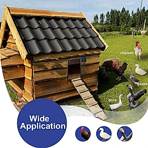 Solar-Powered Automatic Chicken Coop Door Opener with Timer & Light Sensor - Aluminum Automatic Chicken Door with Remote Control 4 Modes