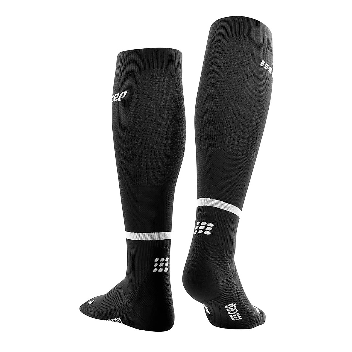 CEP Men's Tall Running Compression Socks 4.0 | Athletic Long Performance Socks, Black, Men, IV
