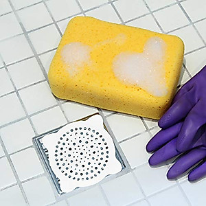 50pcs Cover Stopper Drain One-Off Shower Kitchen Sticker Bathtub Tub Bathroom Stoppers Toilet Home Woven Laundry Paper Hole Floor Catchers Bath Filter Sink Anti-Blocking White (Color : Whitex2pcs, S