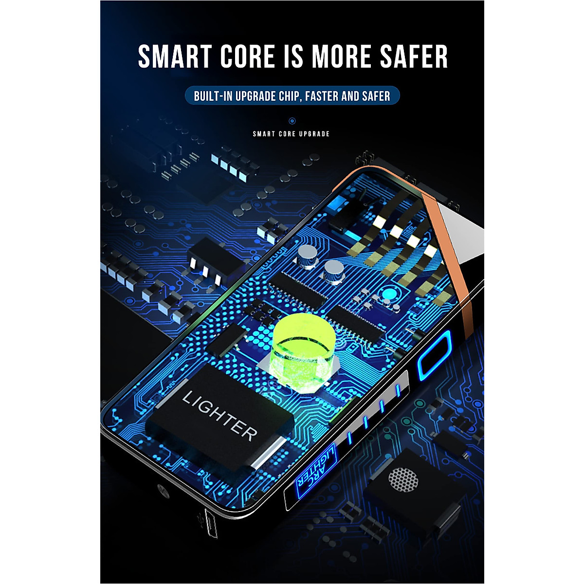 Electric Lighter Dual Arc Lighter USB Rechargeable Lighters for Smoking Windproof Flameless Butane Free Lighters for Candle with LED Battery Indication… (red)