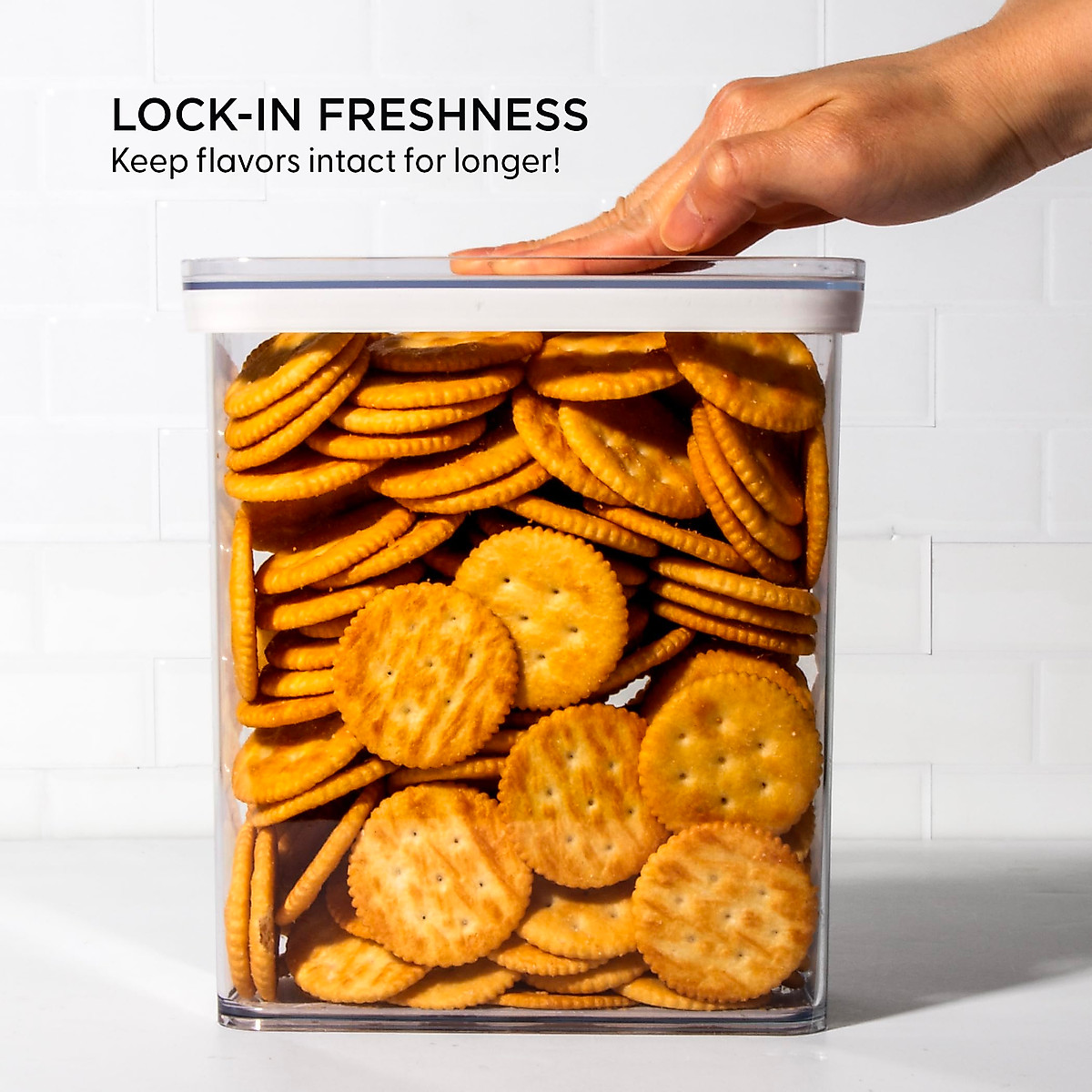 BINO | Food Storage Containers - 2.4L | THE SNAP+COLLECTION | Airtight Storage Containers with Lids | Kitchen & Pantry Organization | Kitchen Containers Airtight