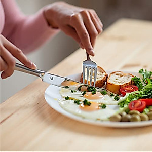 TABLE 12 26-Piece Stainless Steel Flatware Set with Beveled Round Edges, Service for 4