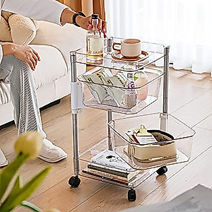 OnDisplay Multi-Tier Rotating Swivel Bin Storage Basket Tower - Kitchen/Bath/Laundry Organizer Utility Cart (Five Tier)