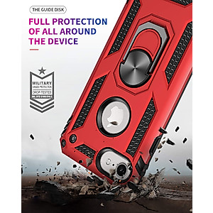 iPhone 6 6s iPhone 7 and iPhone 8 Case, Extreme Protection Military Armor Dual Layer Protective Cover with 360 Degree Unbreakable Swivel Ring Kickstand for iPhone 6 6s and iPhone 7 8 Blue