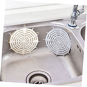 DOITOOL 5pcs Bathroom Sink Drain Stopper Creative Bathtub Stopper Kitchen Drain Plugs Shower Hair Catcher Sink Hair Stopper Drain Filter Screen Floor Hair Stopper Basket Spider Web