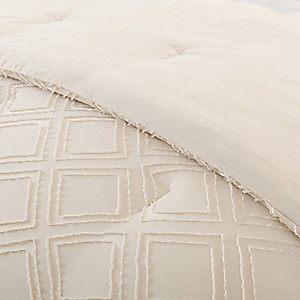 SLEEPBELLA Twin/Twin XL Comforter Set Tufted Design, Bluish Grey Twin Size Bed Comforter for Girls Boys, Lightweight and Fluffy Comforter All Seasons (1Comforter 68"x90" & 1 Pillowcase 20''X26)