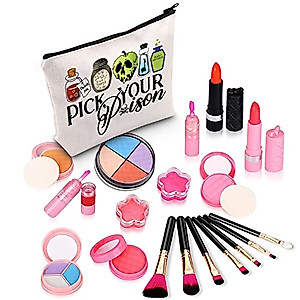 ZJXHPO Halloween Evil Queen Gift Villain Lover Gift Villain Poison Makeup Bag With Zipper Villain Canvas Cosmetic Bag Survival Kit (poison)