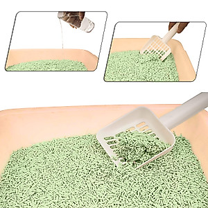 KITTYWOO Tofu Cat Litter, Natural Flushable Cat Litter Easy Clumping Kitty Litter Low Tracking Dust Free & Ultra Odor Control Cat Litter (Green Tea)