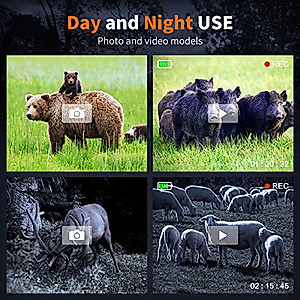 GTHUNDER Digital Night Vision Goggles Binoculars for Total Darkness—FHD 1080P Infrared Digital Night Vision, 32GB Memory Card for Photo and Video Storage—Perfect for Surveillance