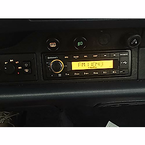 VDO Continental TR7412UB-OR European Style 12v Radio Orange Display Bluetooth