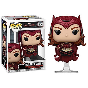 POP Marvel: WandaVision - The Scarlet Witch Funko Pop! Vinyl Figure (Bundled with Compatible Box Protector Case), Multicolored, 3.75 inches