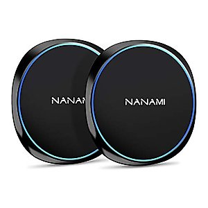 NANAMI Fast Wireless Charger [2 Pack] - Qi Certified Wireless Charging Pad for iPhone 14/13/13 Pro/12/SE 2020/11 Pro/XS Max/XR/X,10W for Samsung Galaxy S23/S22/S21/S20/S10/S9/Note 20/10/9,New Airpods