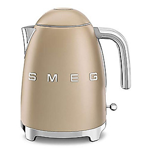 Smeg Electric Kettle Matte Champagne & 2-Slice Toaster Matte Champagne