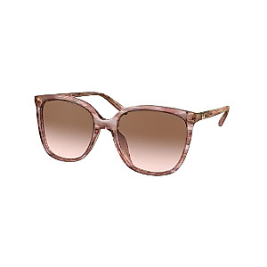 Michael Kors MK2137U 317513 57MM Rose Transparent/Brown Pink Gradient Square Sunglasses for Women+ BUNDLE With Designer iWear Eyewear Kit