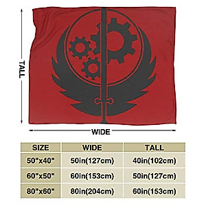 Cupaate Brotherhood of Steel Emblem Ultra-Soft Micro Fleece Blanket Couch 80"" x60
