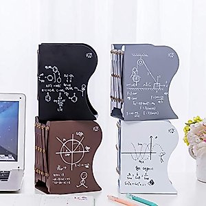 Telescopic Book Stand Retractable Medium-Sized Folding Book Clip Book by bookend Three-Column Large Student Cartoon Creative Thickening