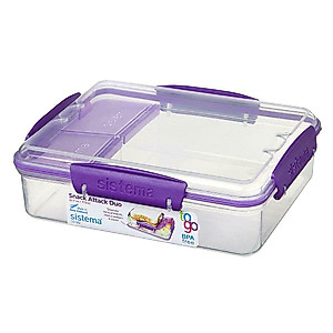 System Lunch to Go, Polypropylene, 3 Compartments, 0.97 LT, Assorted