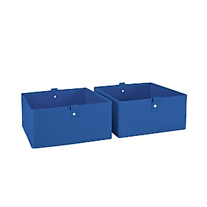 RiverRidge Kids 6pc 10.5in W x 5in H Storage Set-Black Folding Bins