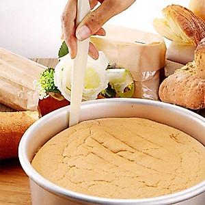 WOVTE 9 Pcs Cake Scraper Set Cake Edge Scraper Cutters with Adjustable Butter Smoother Cream Scraper Tool Cake Decorating Comb Icing Smoother for Cake Cream Baking Decorating