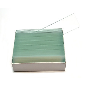Eisco Labs Microscope Glass Slide - Plain - Pack of 50, Size 75 x 25 mm Thickness 1.1-1.2