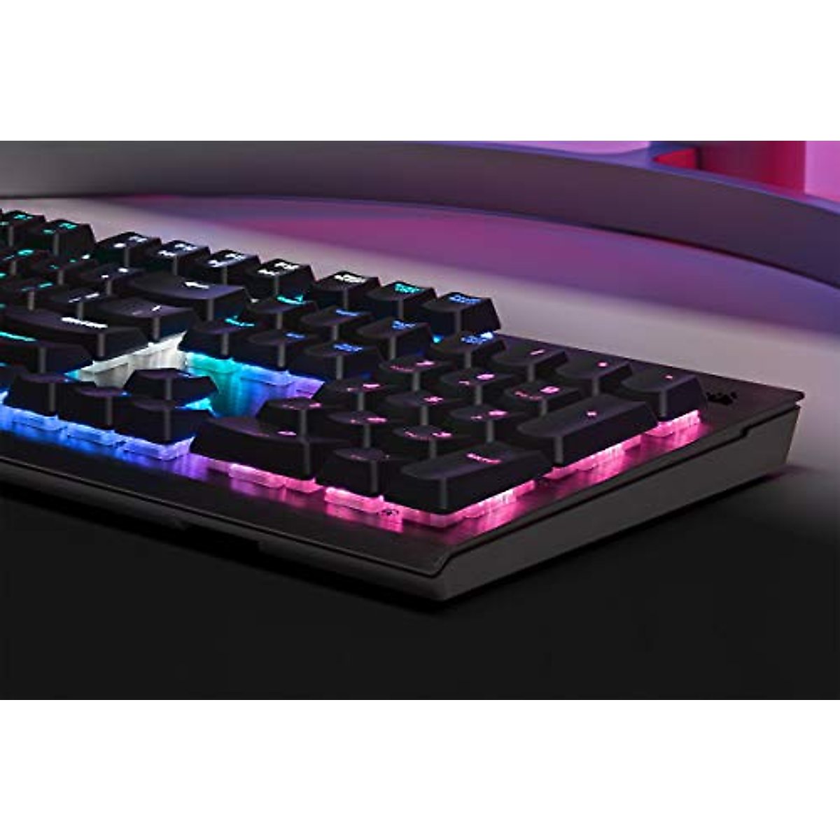 Corsair K60 RGB Pro Low Profile Mechanical Gaming Keyboard - CHERRY MX SPEED Mechanical Keyswitches – Slim and Streamlined Durable Aluminum Frame - Customizable Per-Key RGB Backlighting
