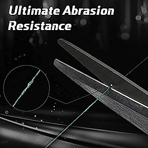 RUNCL PowerBraid Braided Fishing Line, Ultra Durable Braided Line 4 Strands - Seamless Weaving Tech, Enhanced Coating Tech, Zero Stretch, High Sensitivity (Moss Green, 300Yds, 30LB(13.6kgs))