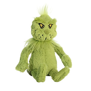 Aurora® Whimsical Dr. Seuss™ Shoulderkin™ Grinch Stuffed Animal - Magical Storytelling - Officially Licensed - Green 7 Inches