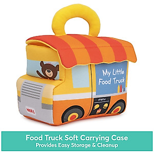 GUND Baby Play Soft Collection, My Little Food Truck 5-Piece Plush Playset with Rattle, Squeaker and Crinkle Sound Toys, Sensory Toy for Babies, 7.5”