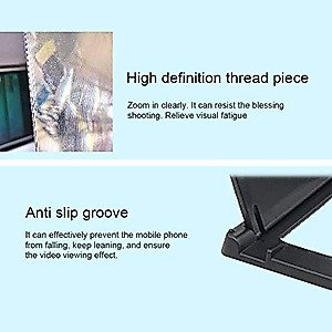 ArZo 12" 3D Curved Mobile Screen Magnifier-Projector Screen- Compatible with All Smartphones