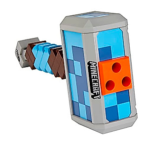 Nerf Minecraft Stormlander Dart-Blasting Hammer, Fires 3 Darts, Includes 3 Elite Darts, Pull-Back Priming Handle Multicolor 5010993948758