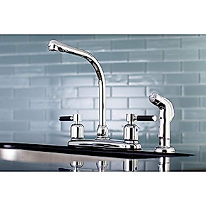 Kingston Brass FB751DKLSP Kaiser 8" Centerset Kitchen Faucet, Polished Chrome