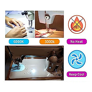 SSXBF BA15D LED Double Contact Bayonet Base 120 Volts 4W Bulb，Daylight 6000K,40W Halogen Replacement Bulb，Sewing Machine Bulbs Pack of 2……