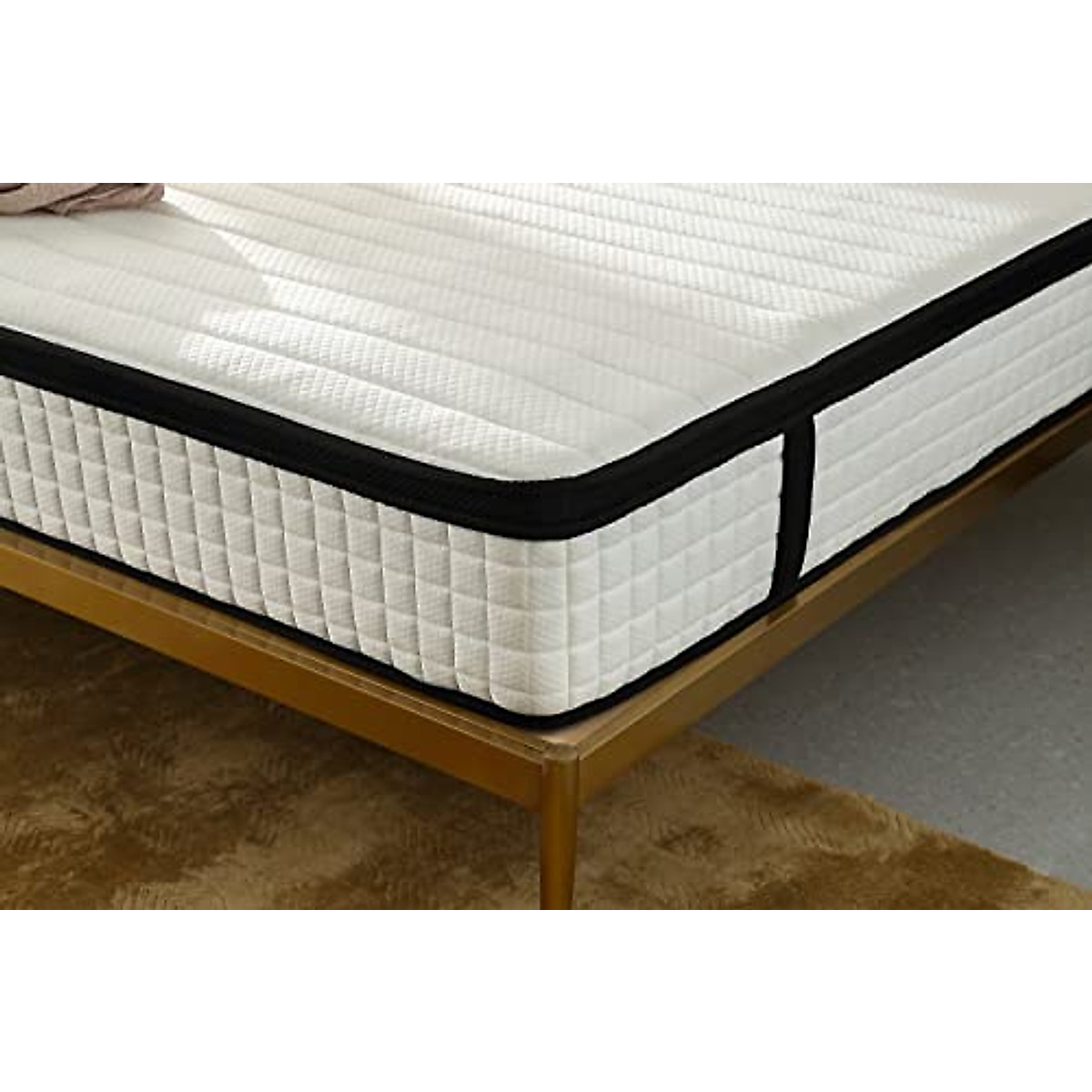Full XL Size 12 Inch Mattress, Multilayer Hybrid Mattress, Innerspring Memory Foam Mattress in a Box, Pressure Relief & Cooler Sleeping
