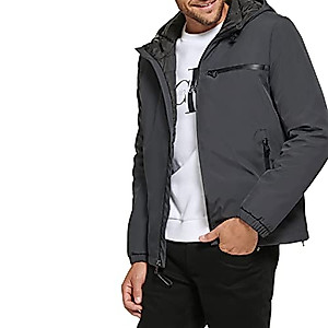 Calvin Klein mens OUTERWEAR Jacket,Iron,Medium