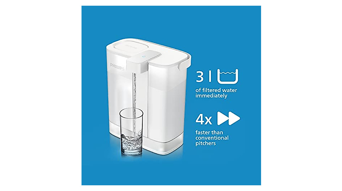 Philips Instant Water Filter - 3L, Fast USB-C Filtration