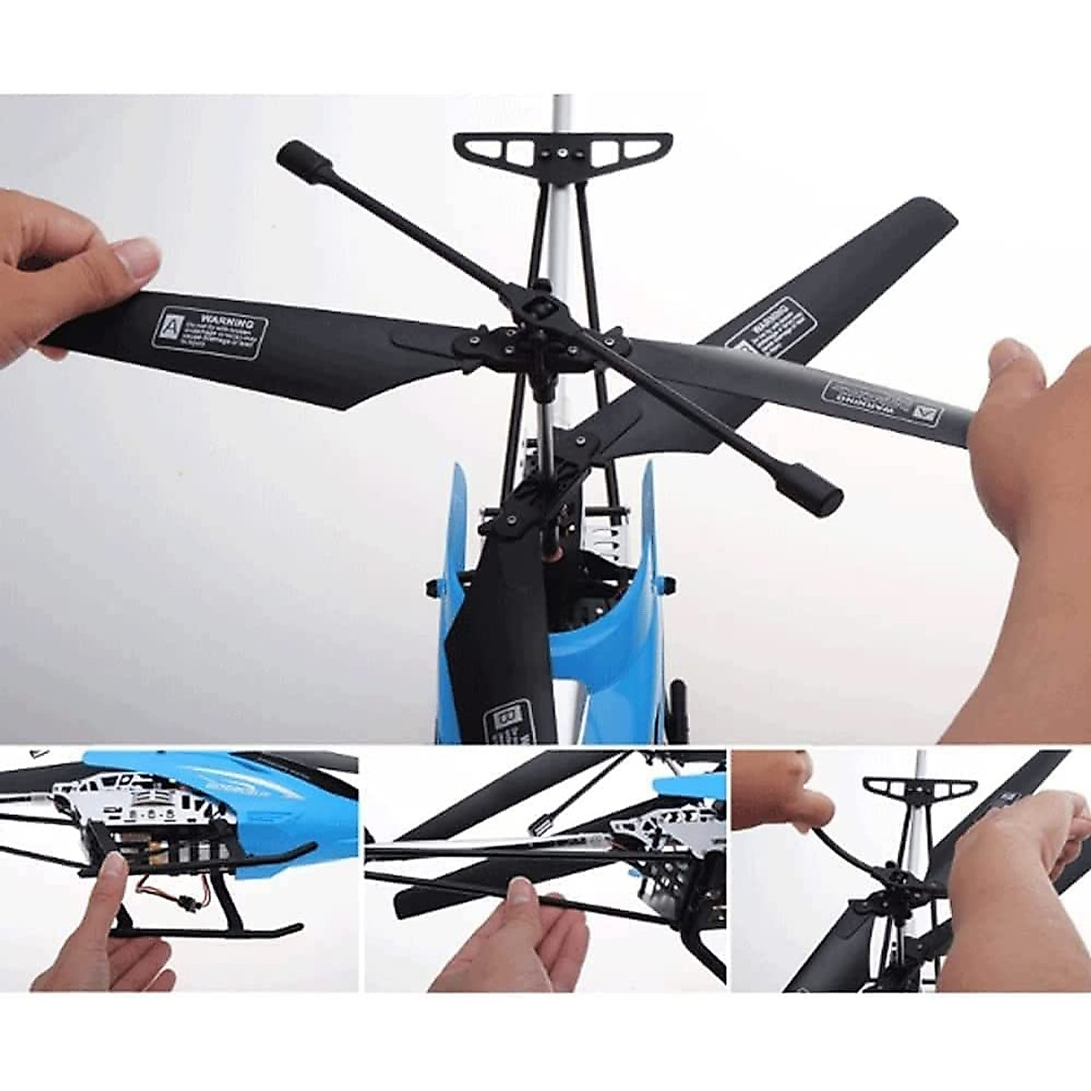 Hokcus 4Ghz Electric Rc Aircraft 72Cm Large Remote Control Helicopter with Camera Alloy Fall Resistant Rc Airplane Birthday Gift/2Battery Packs/2Battery Packs