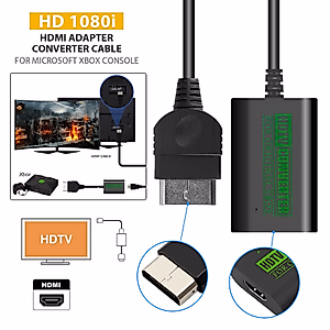 HDMI Converter for Original Xbox HDMI Adapter Cable for Microsoft Xbox Retro Video Game Console