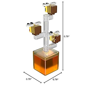 Mattel Minecraft Bees Action Figure, 3.25-in, with 1 Build-a-Portal Piece & 1 Accessory, Building Toy Inspired by Video Game, Collectible Gift for Fans & Kids Ages 6 Years & Older