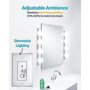 Sunco 12 Pack Vanity Globe Light Bulbs G25 LED for Bathroom Mirror 40W Equivalent 6W, 5000K Daylight, Dimmable, 450 LM, E26 Base, Round Frosted Decorative Bulb, UL & Energy Star Listed