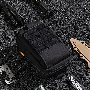 EXCELLENT ELITE SPANKER Tactical EDC Pouch Molle Utility Pouches Phone Holster Pouch Waist Bag Tool Pouch for Molle Accesssories（Black