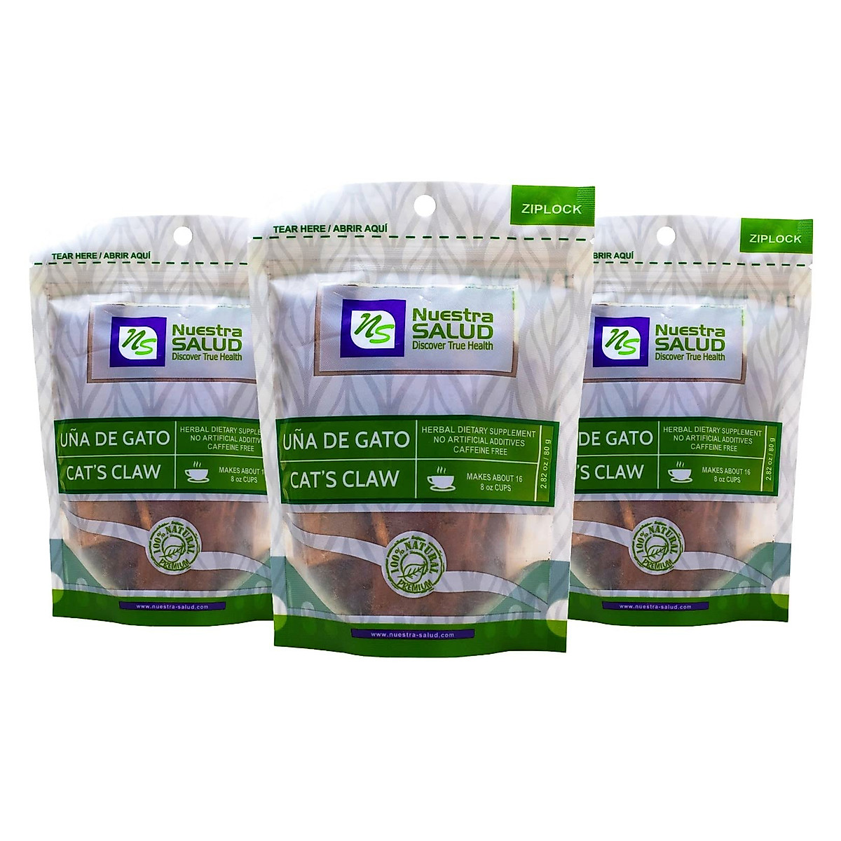 Cat's Claw Bark Herbal Tea Uña de Gato Value Pack (240g) 100% Natural