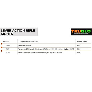 TruGlo Fiber Optic Rifle Sight , Henry Golden Boy