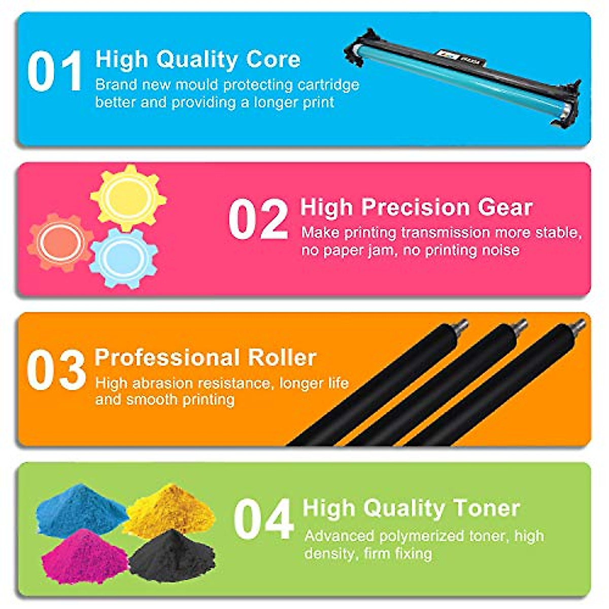 (2-Pack, Drum Unit) 4Benefit Compatible CF232A Drum Unit 32A 232A Used for Laser Jet Pro M203dn M203dw M227d M227fdn M227fdw M227sdn Printer