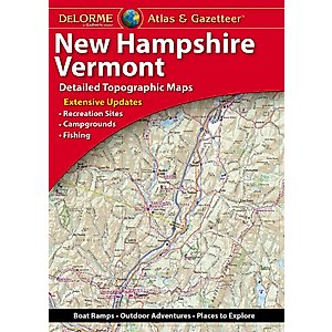 Delorme New Hampshire/Vermont Atlas & Gazetteer (Delorme Atlas & Gazetteer)